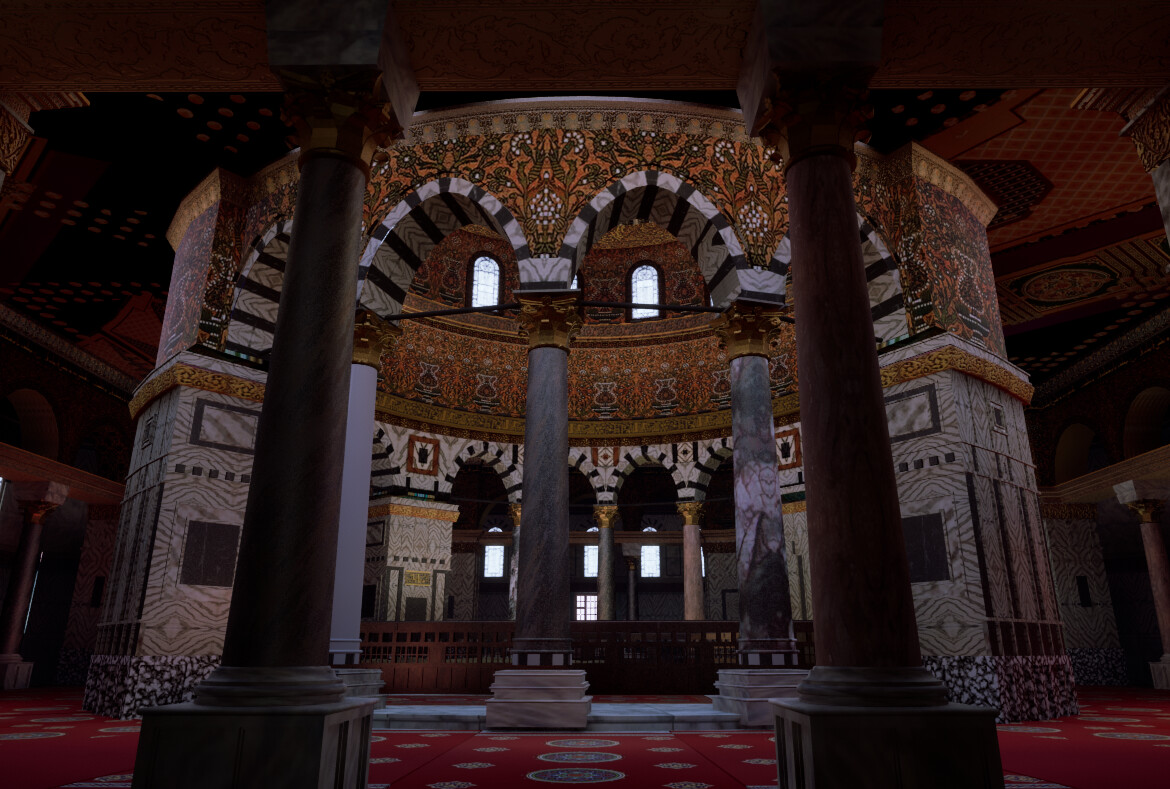 ArtStation - Unreal Engine 5 - Lumen - Dome of the Rock mosque in Palestine