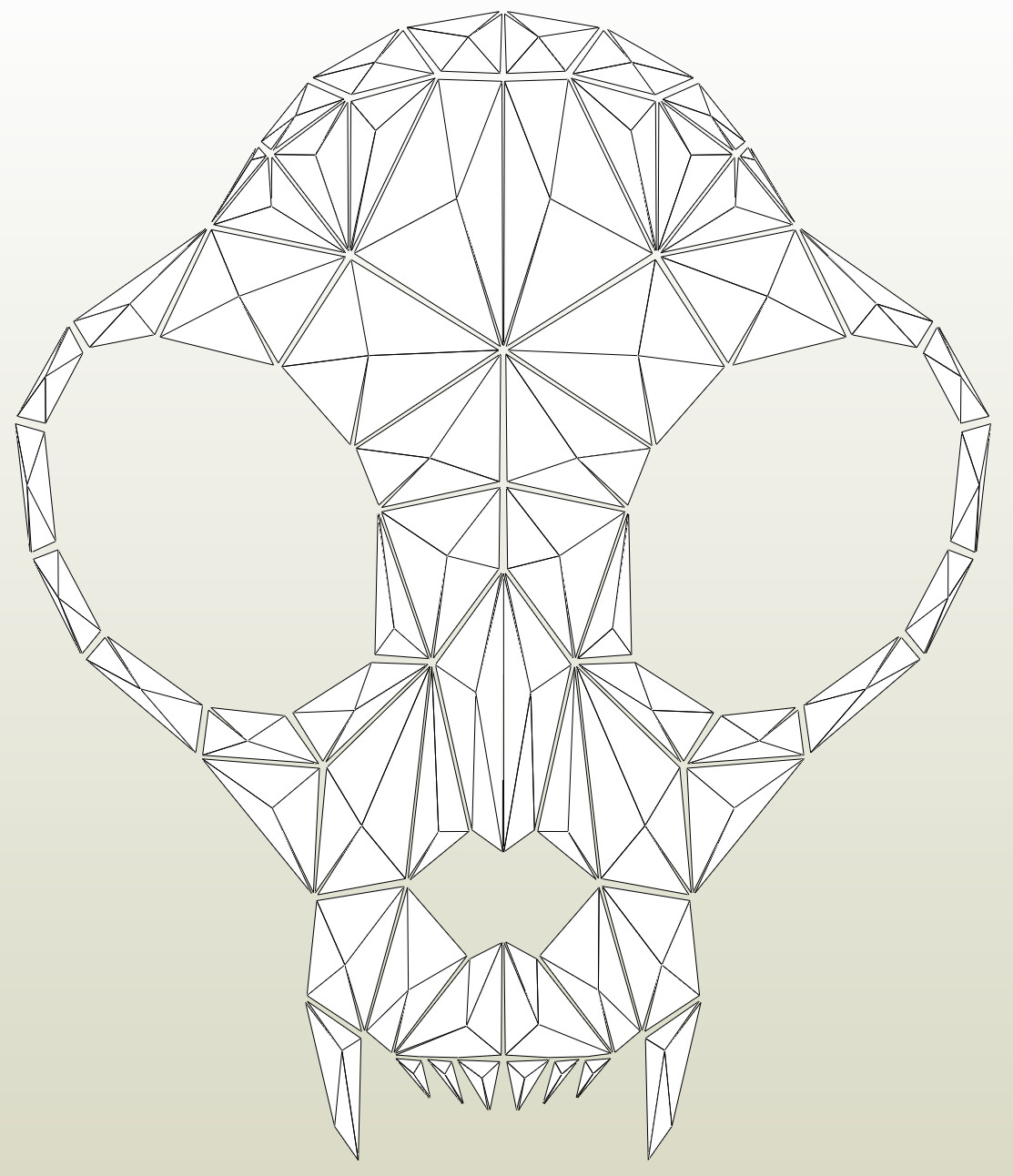 Ilya Nikolaev - Skull panno pepakura (Free download PDF & PDO!)