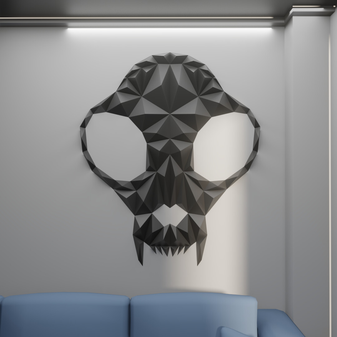 ArtStation - Skull panno pepakura (Free download PDF & PDO!)