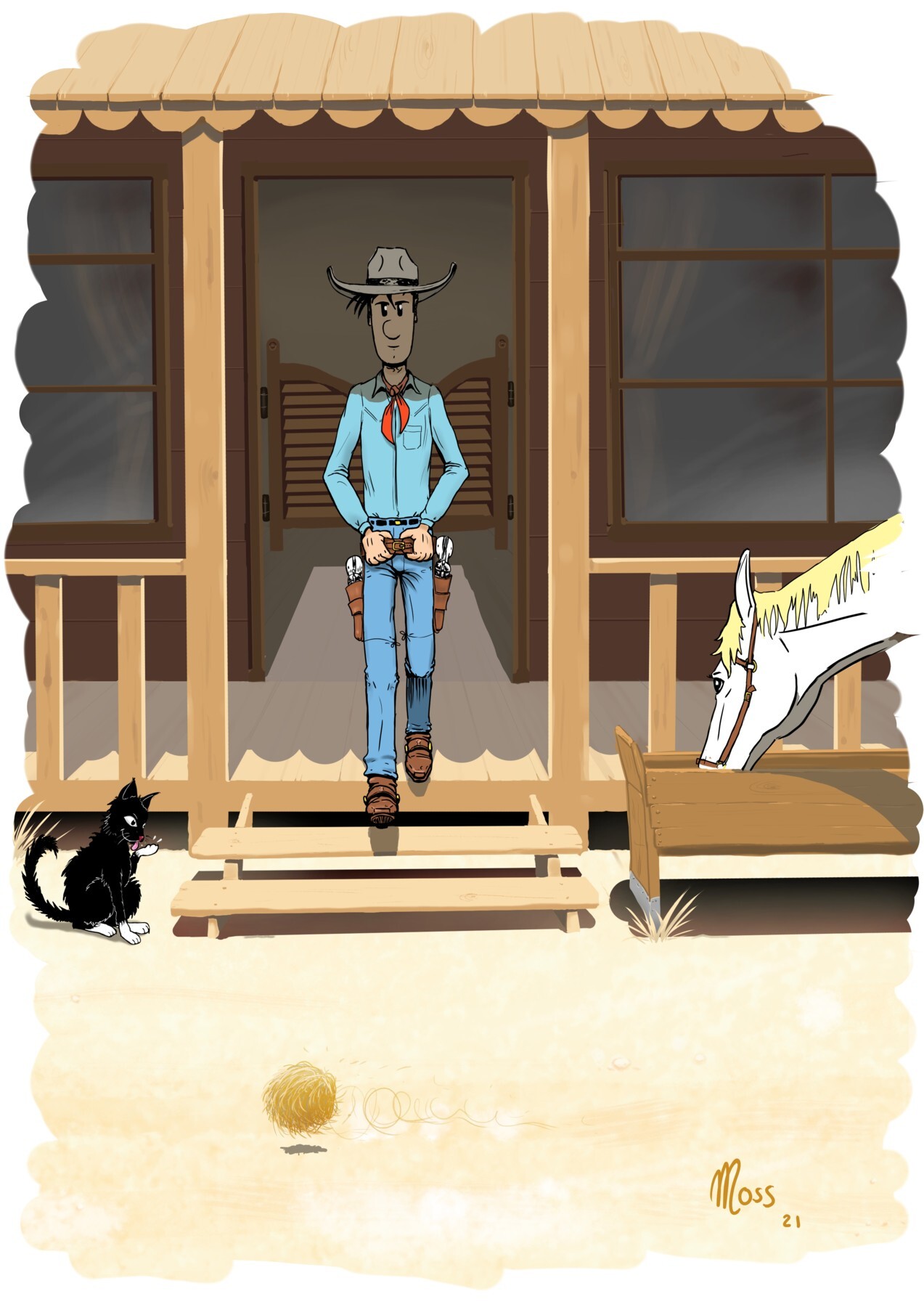 ArtStation - Froggy the new cowboy comic