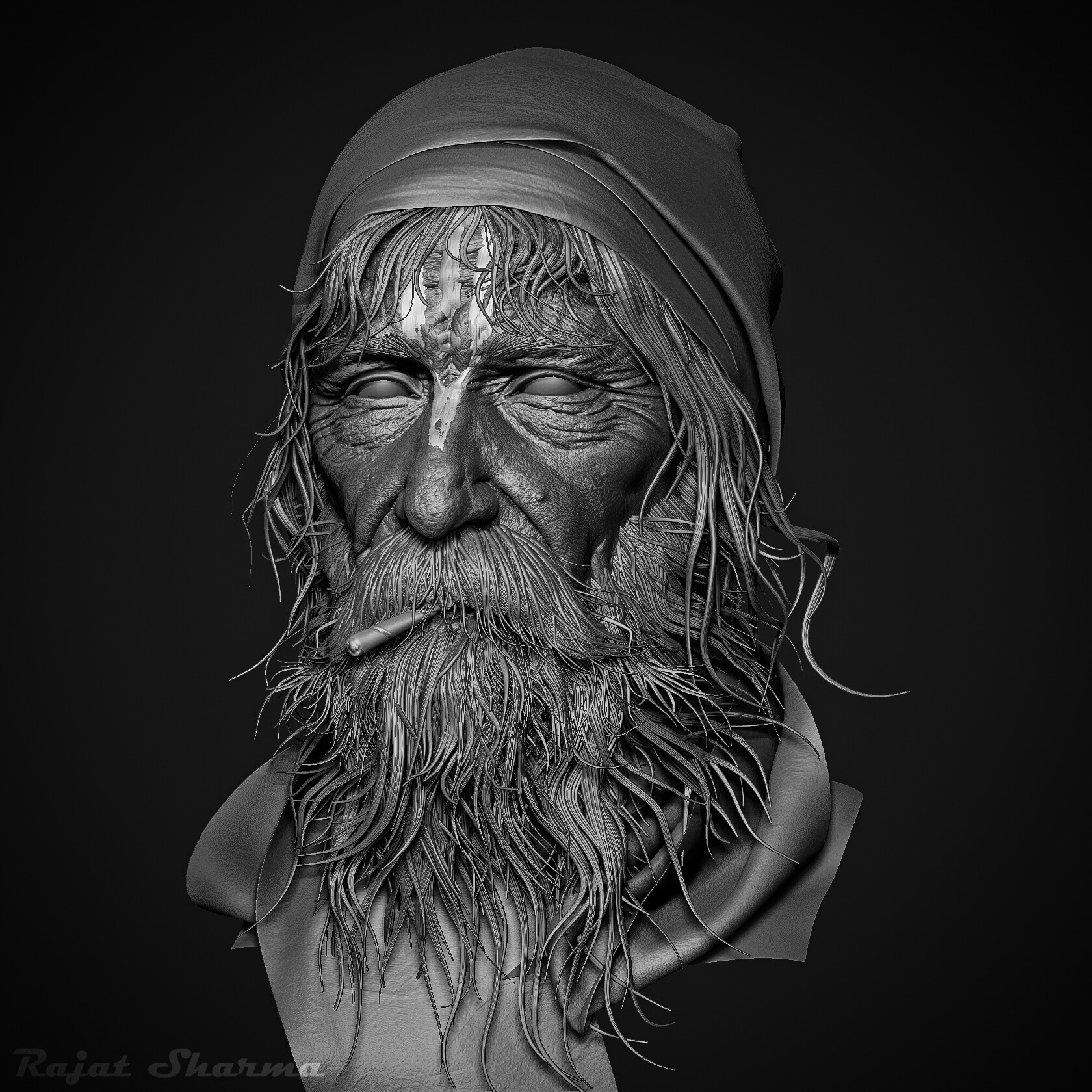 ArtStation - The Indian Monk