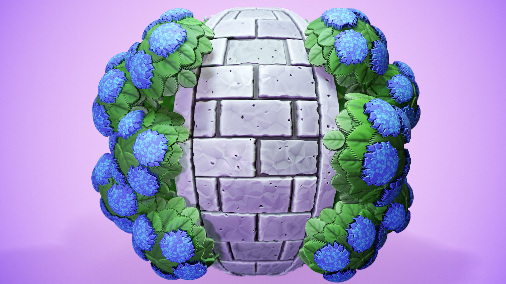 ArtStation - Stylized Hydrangea Material
