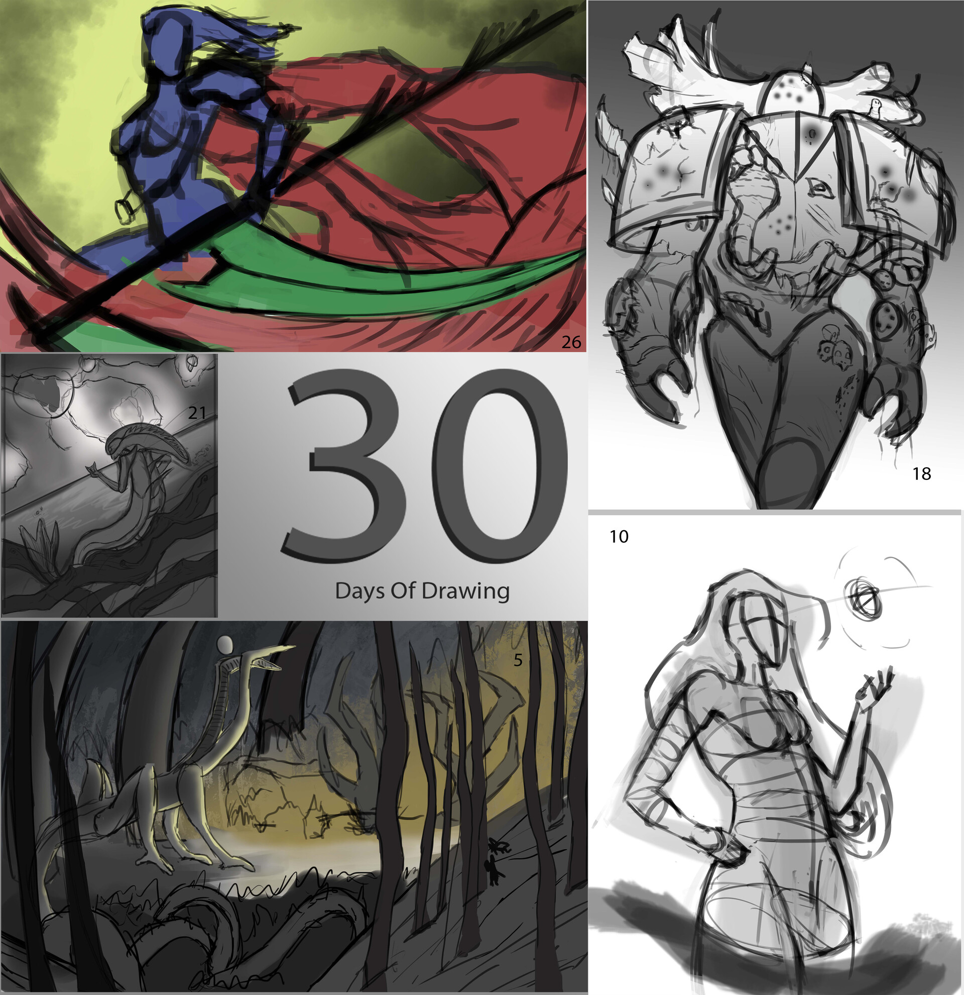 ArtStation - 30 days of drawing