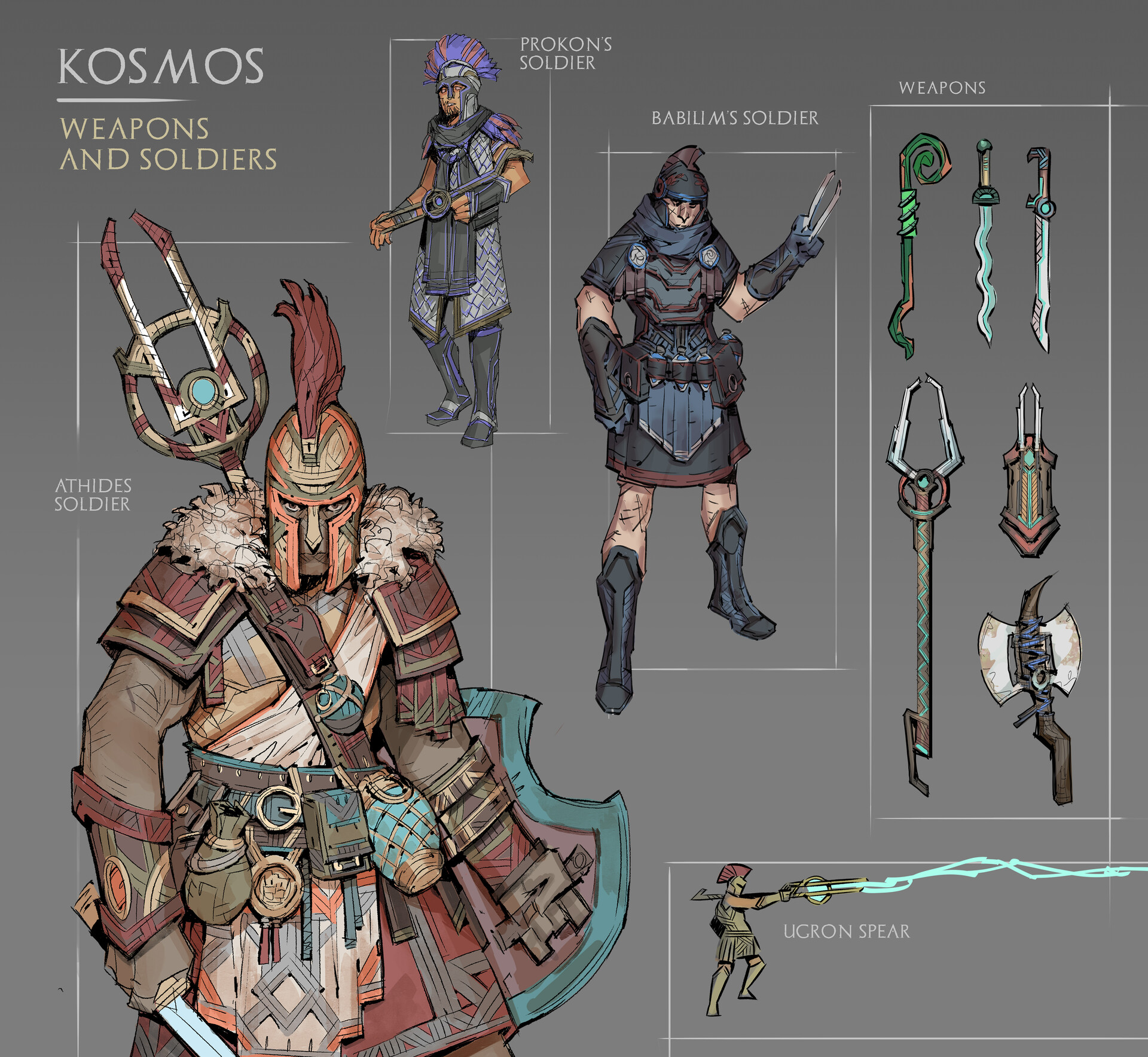 Veronica Bonacini - Kosmos - Character Designs