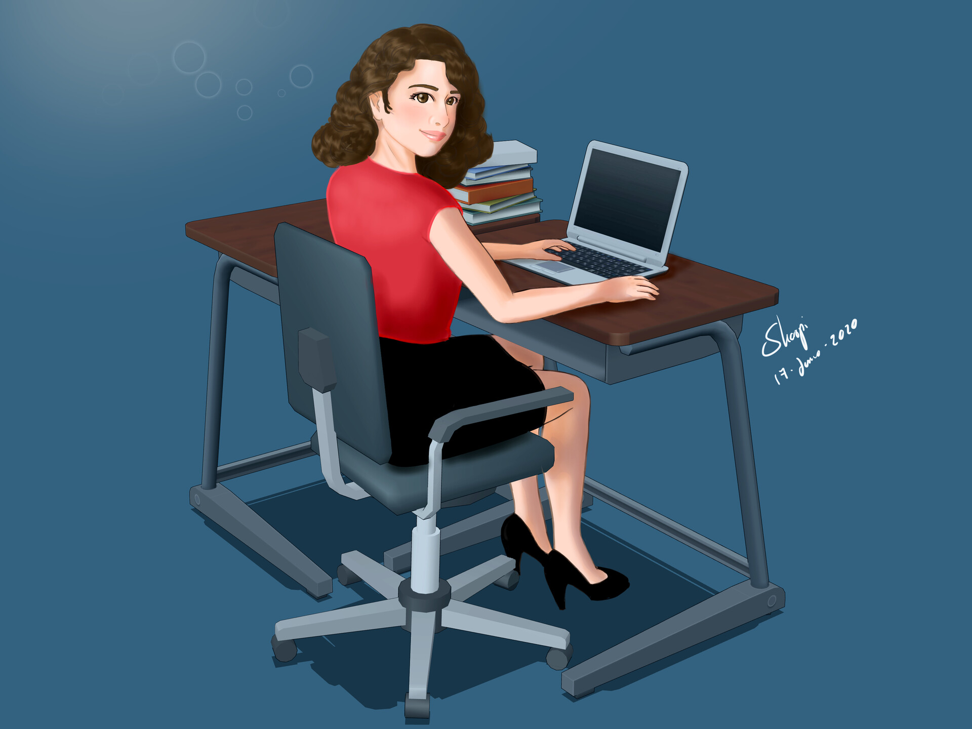 ArtStation - Office worker