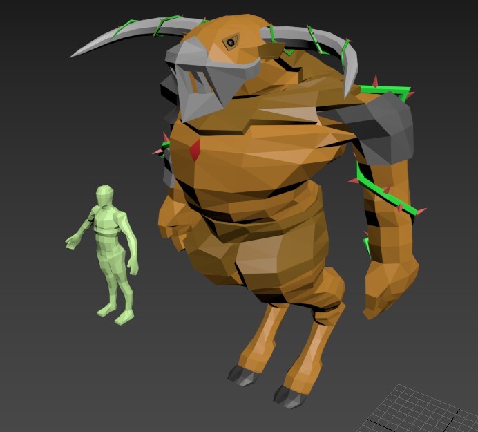 ArtStation - Low Poly Minotaur