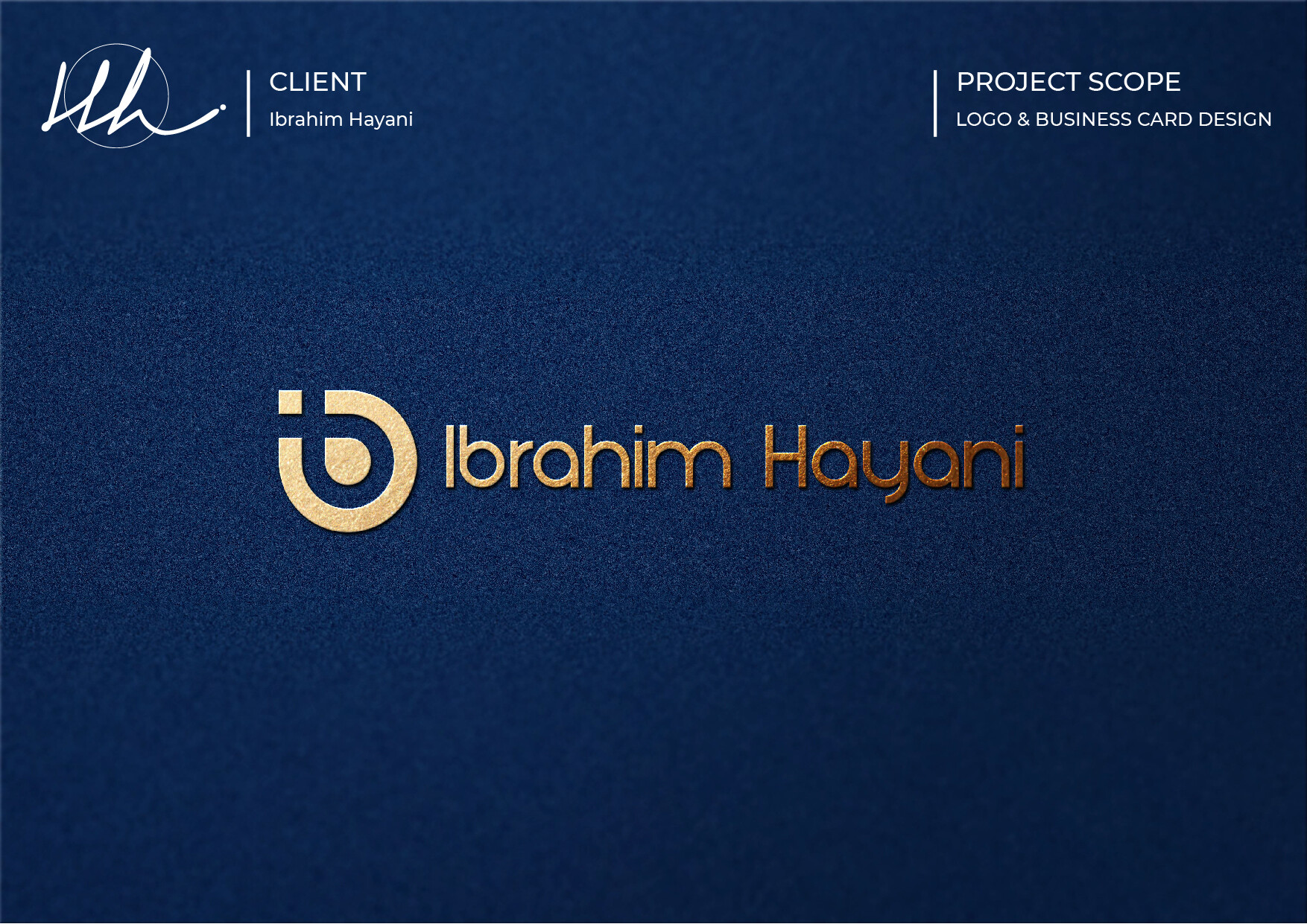 ArtStation - Logo desing for Ibrahim Hayani