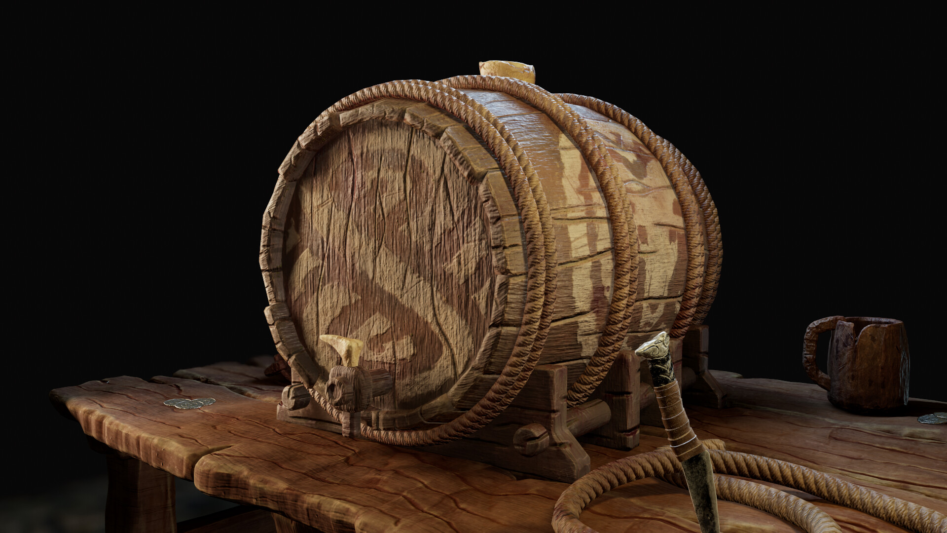 Immy's Art - Monster Hunter Keg Diorama