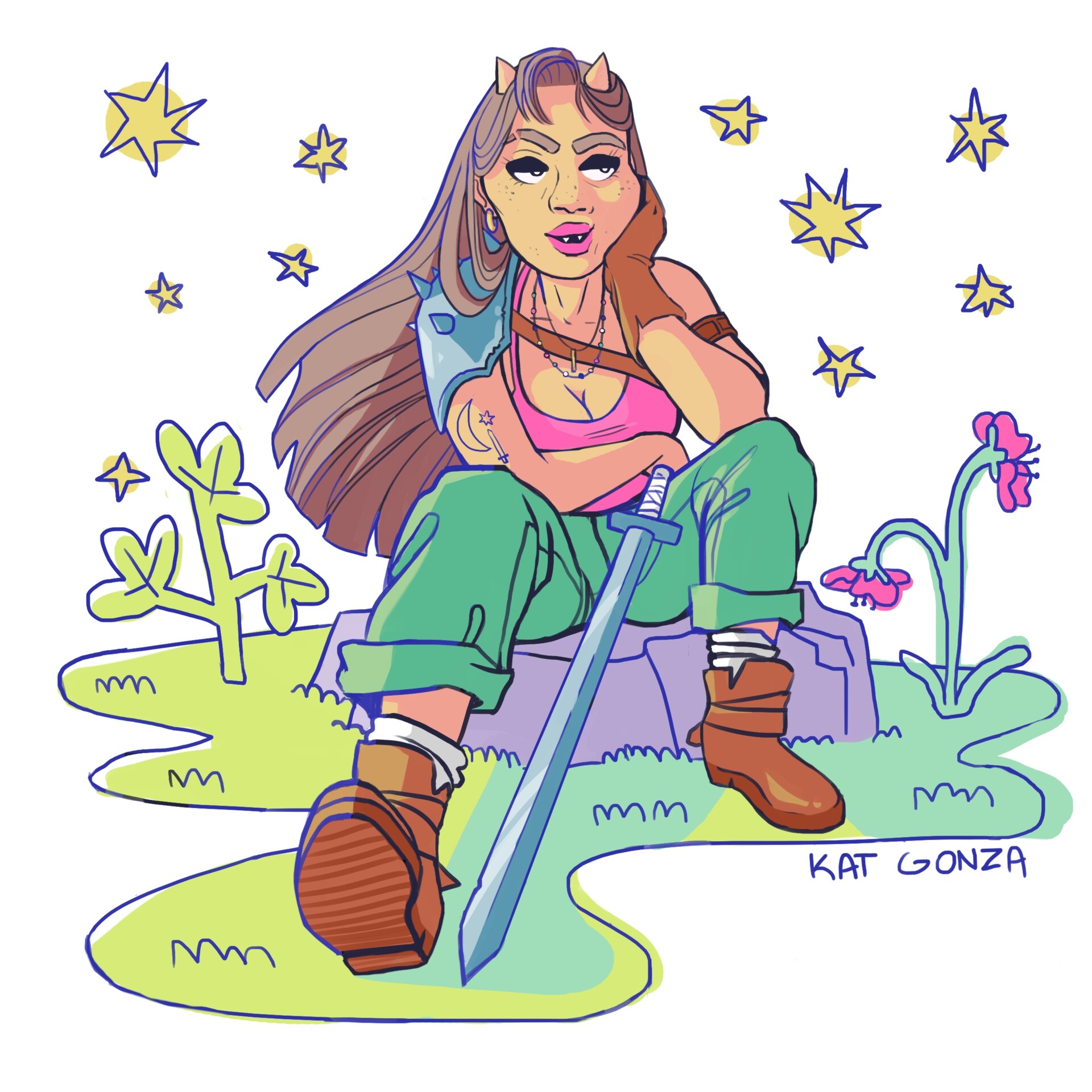 ArtStation - Monster Girl Sketch