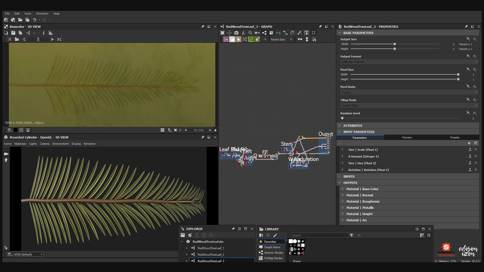 ArtStation - Leaf and Bark Material