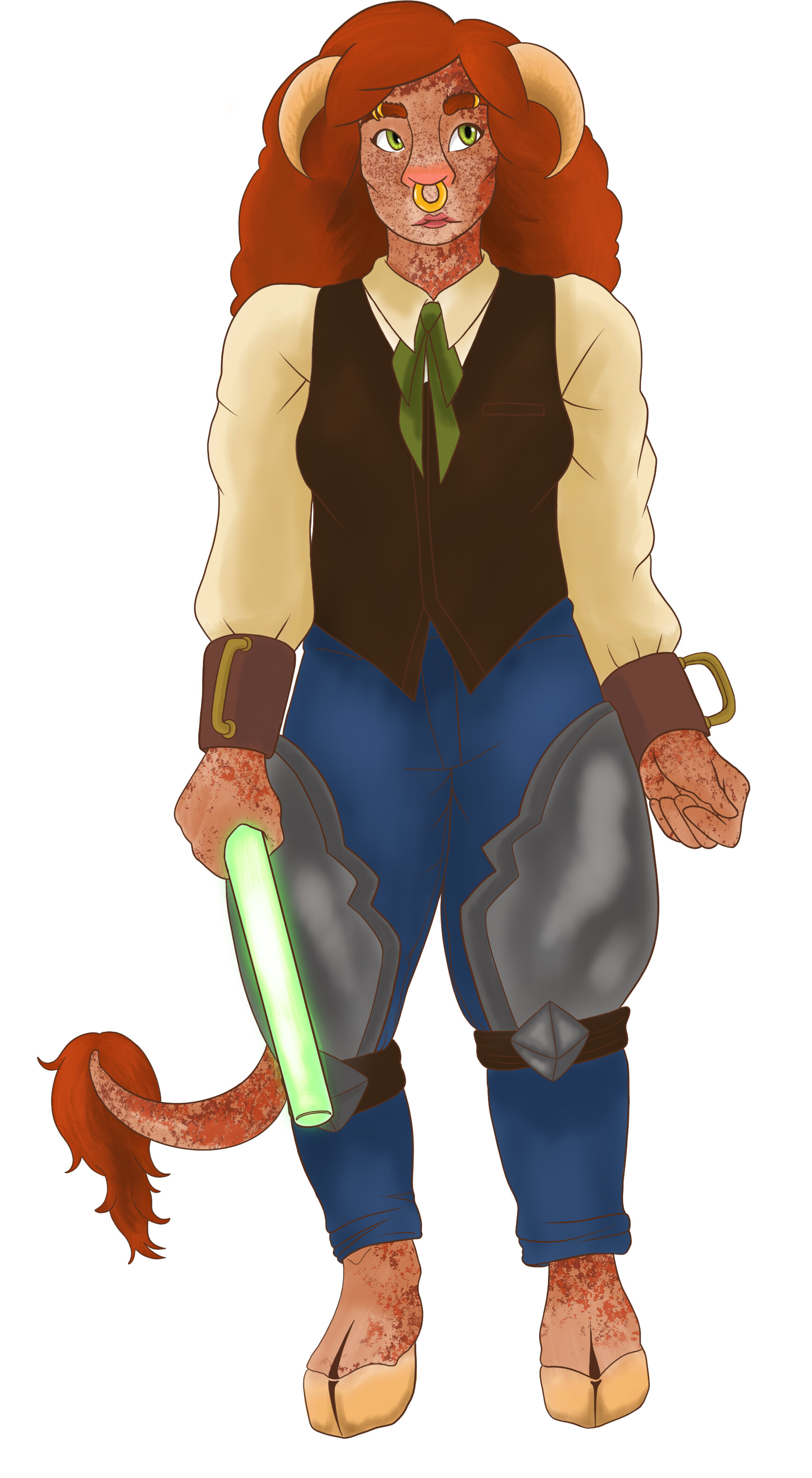 ArtStation - Bessica - DND Minotaur OC