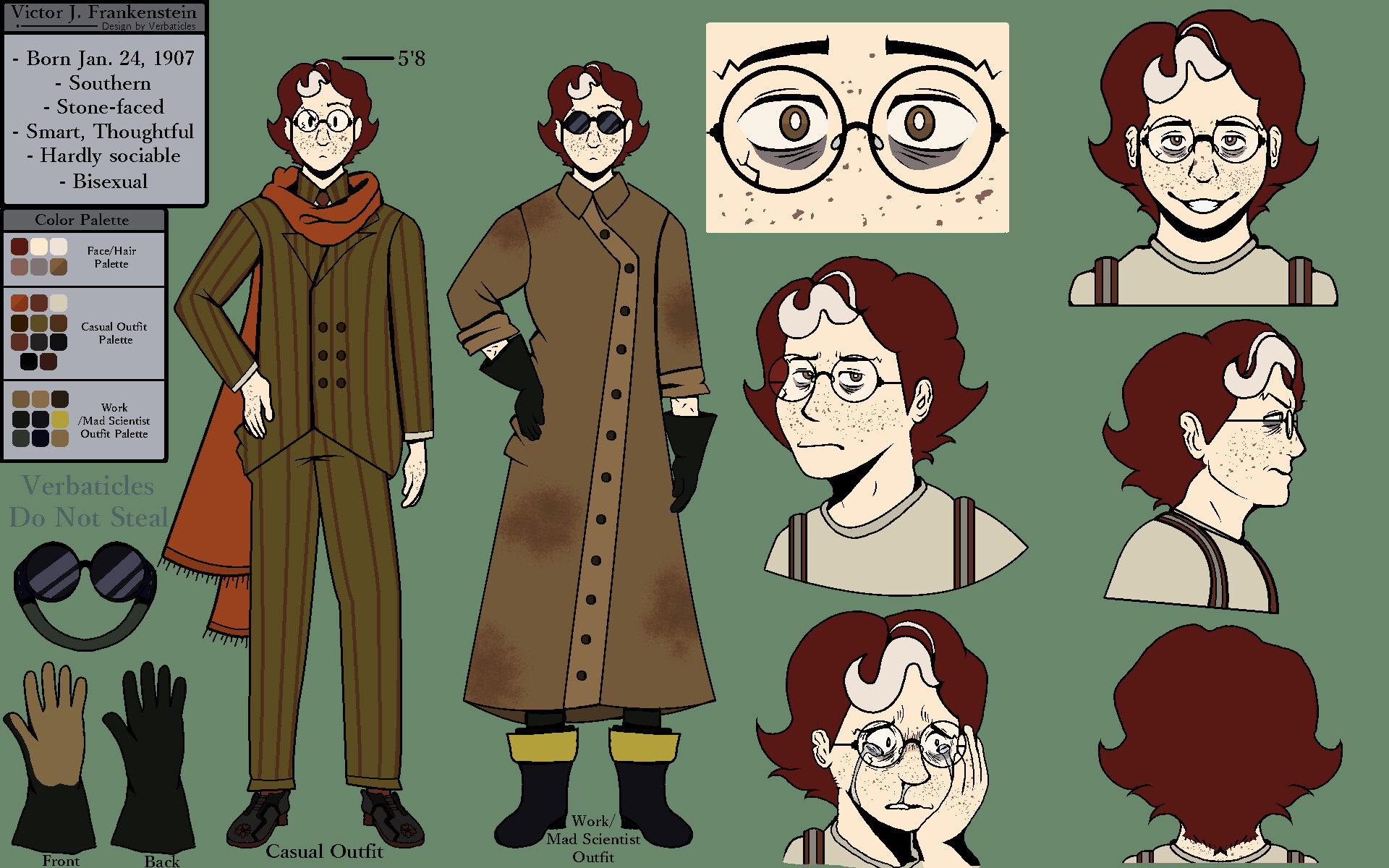ArtStation - Victor Frankenstein Sheet