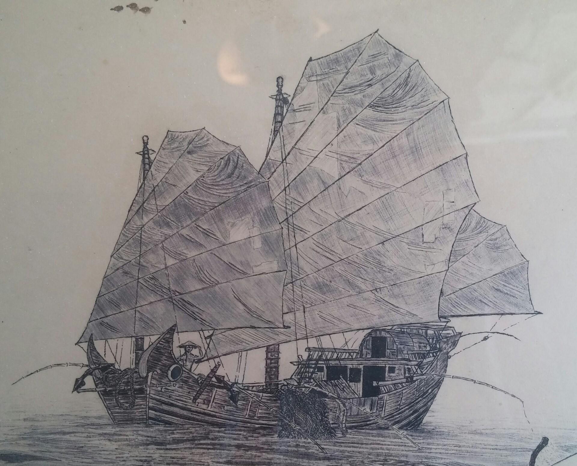 ArtStation - Closeup of Chinese Fishing Junk