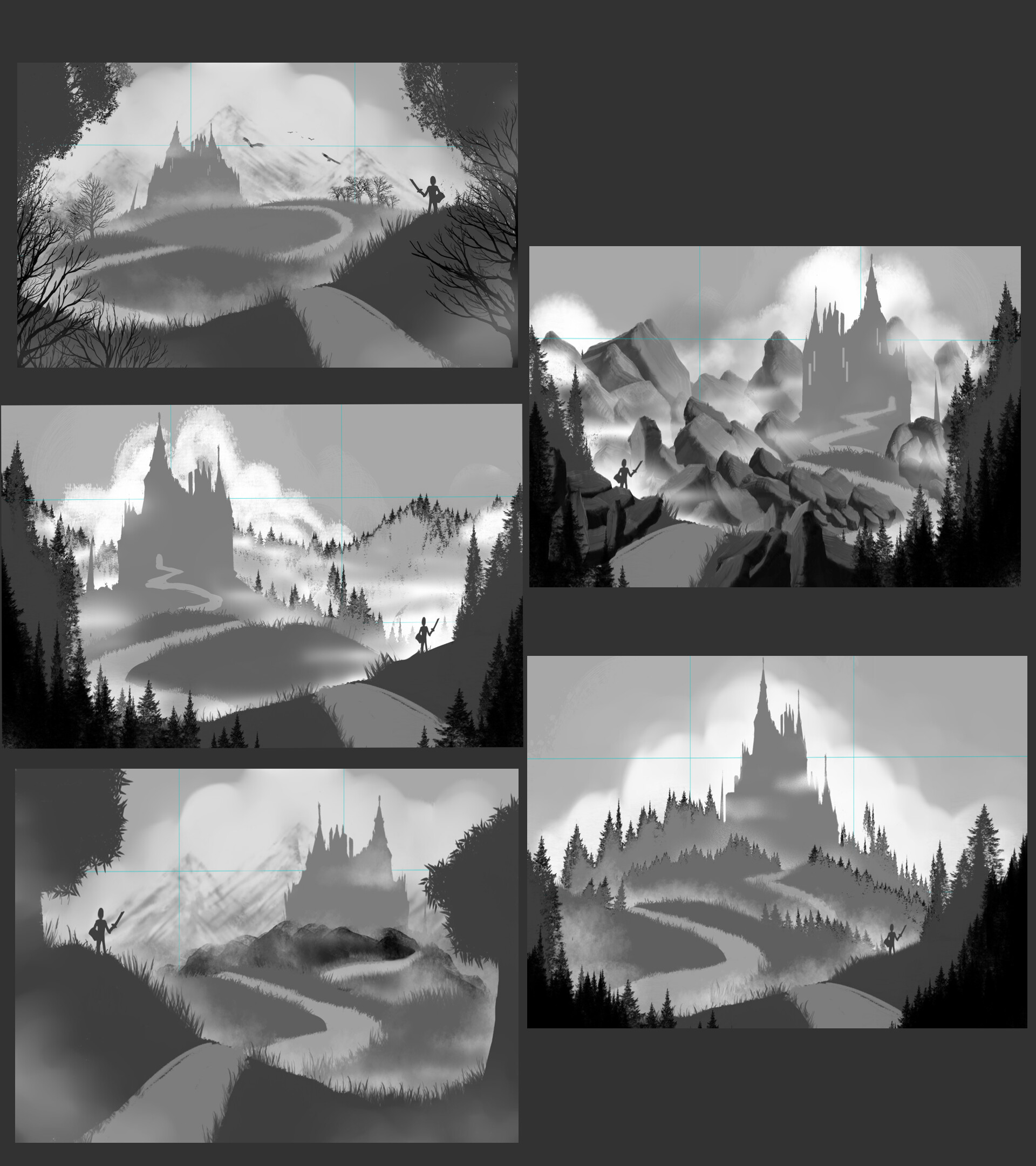 ArtStation - Castle Thumbnail Concepts