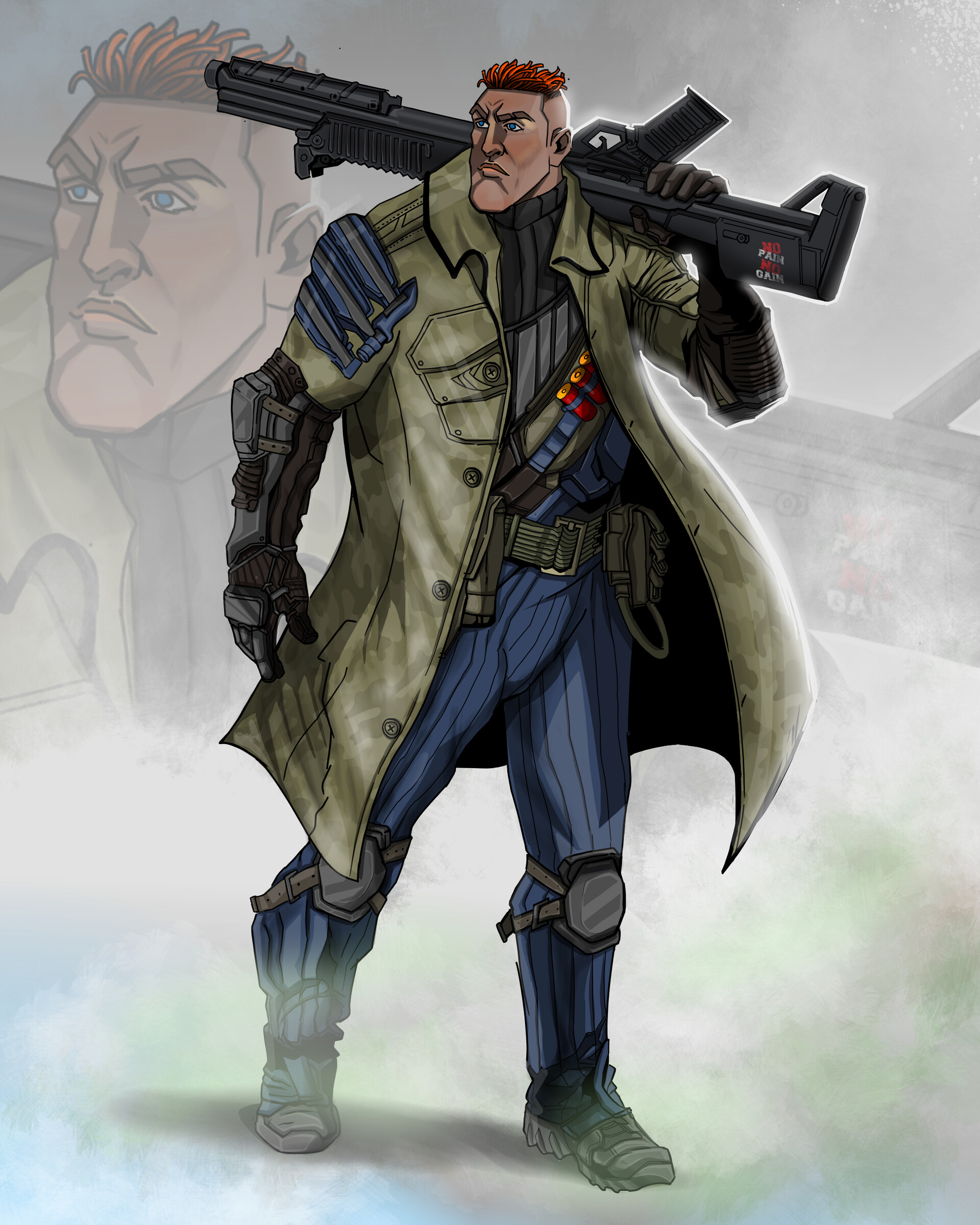 ArtStation - Bodyguard 01 character design