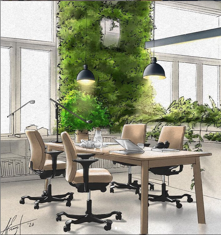ArtStation - Green Office