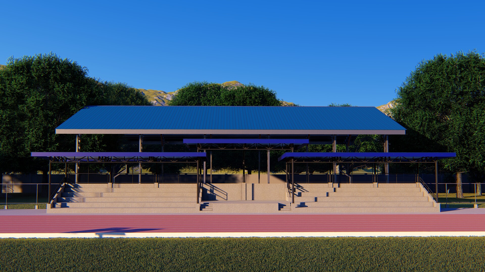 ArtStation - COVERED BLEACHER