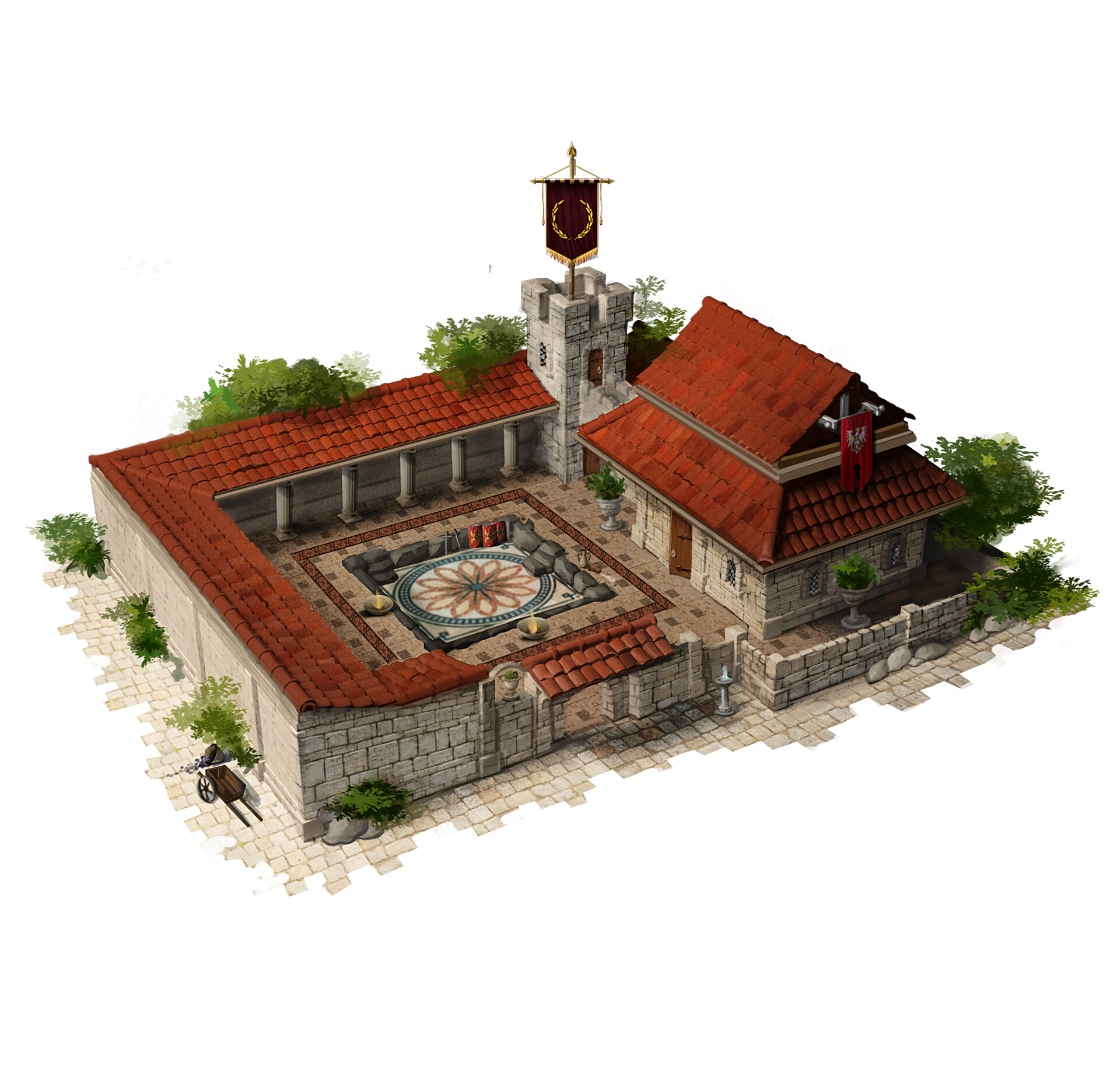 ArtStation - training camp for Roman soldiers