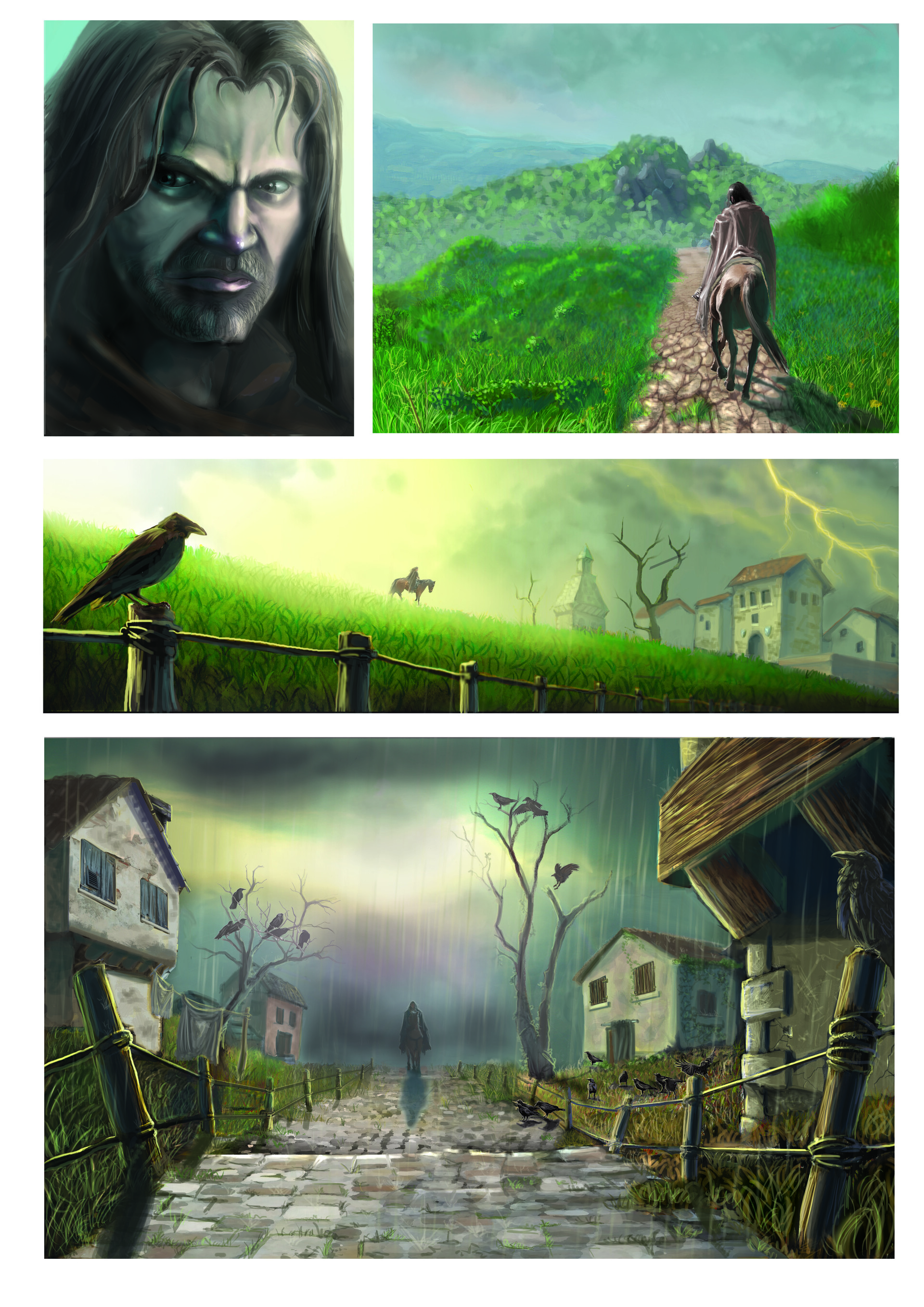 ArtStation - Fallen Relics comic board