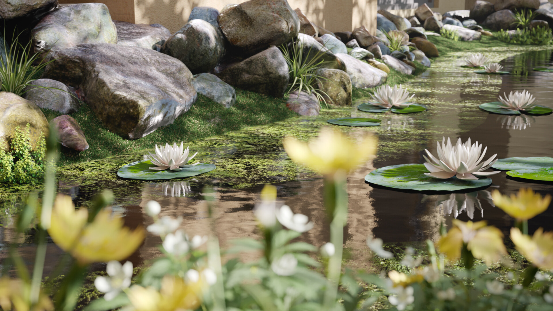 ArtStation - CGI - Lotus Pond