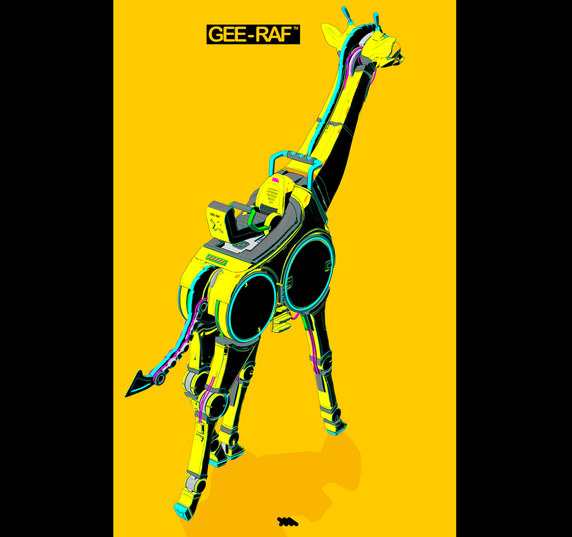 ArtStation - GEE-RAF - Robo Giraffe