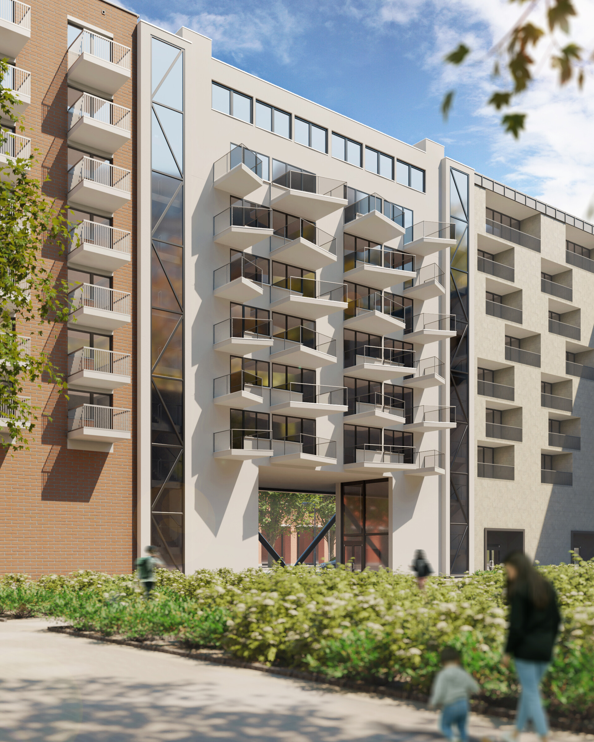 ArtStation - Apartment complex back