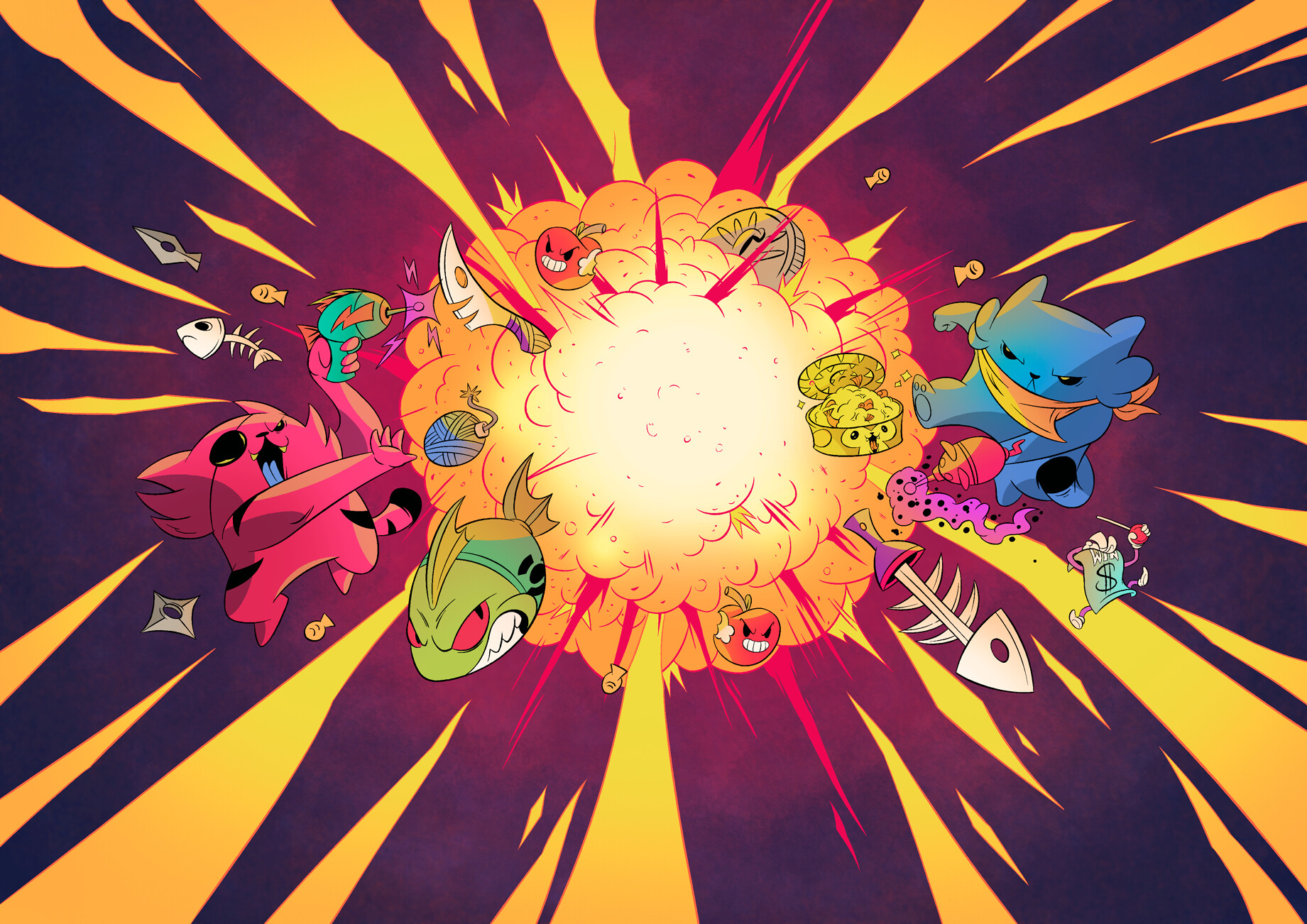 ArtStation - POW MEOW // BOARD GAME