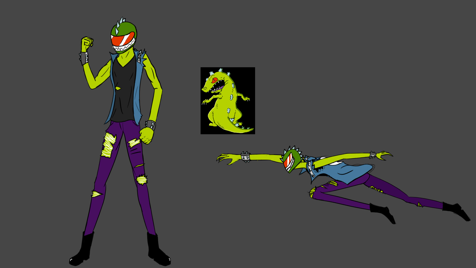 ArtStation - Anime Hero Reptar