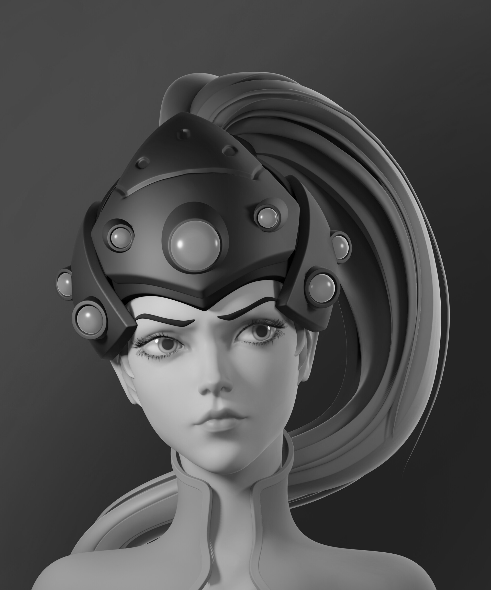 ArtStation - Head exercises_守望先锋黑百合