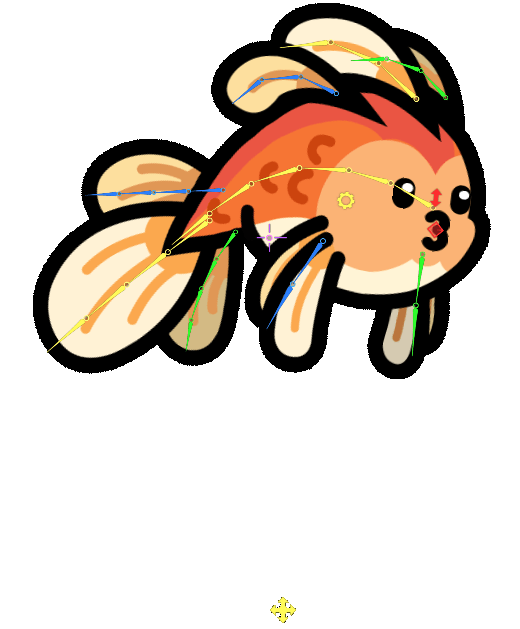 Cute Goldfish Cartoon