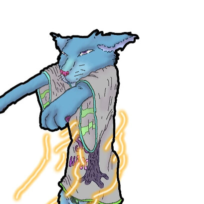 ArtStation - blue cat