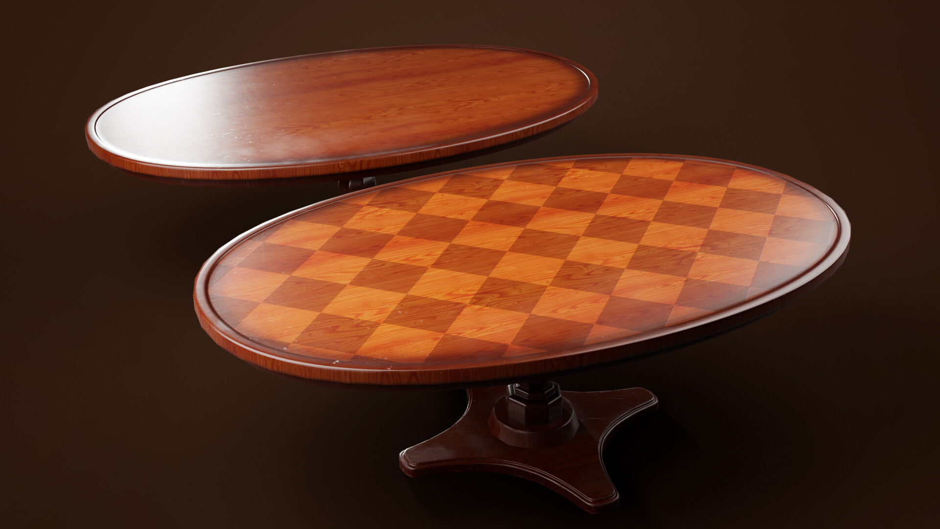 ArtStation - Oval Coffee Table