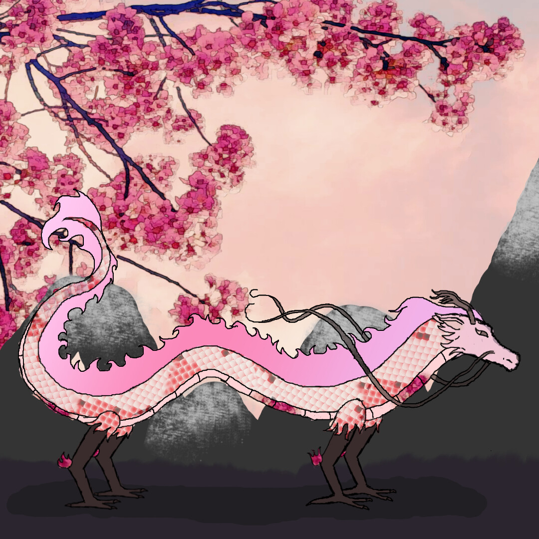 ArtStation - Sakura dragon