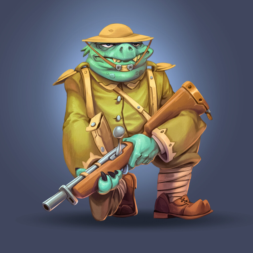 ArtStation - LIzard Soldier