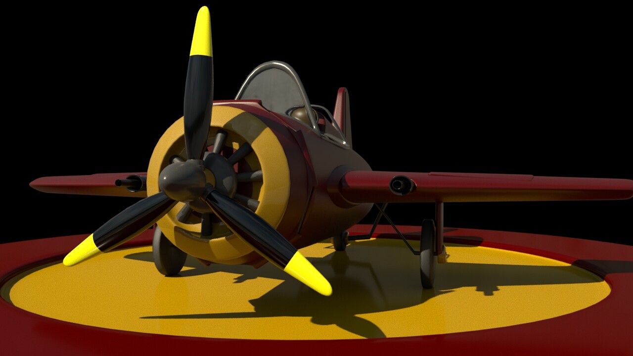 ArtStation - Cartoon plane