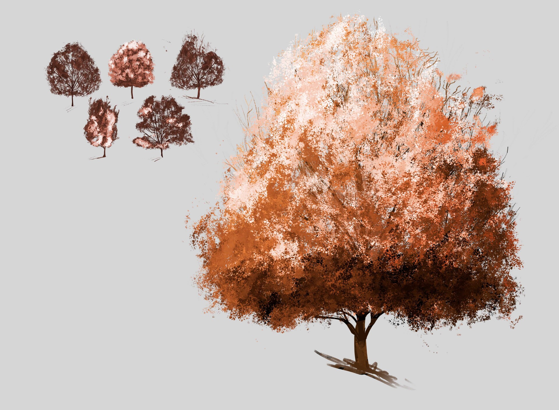 ArtStation - Trees Studies