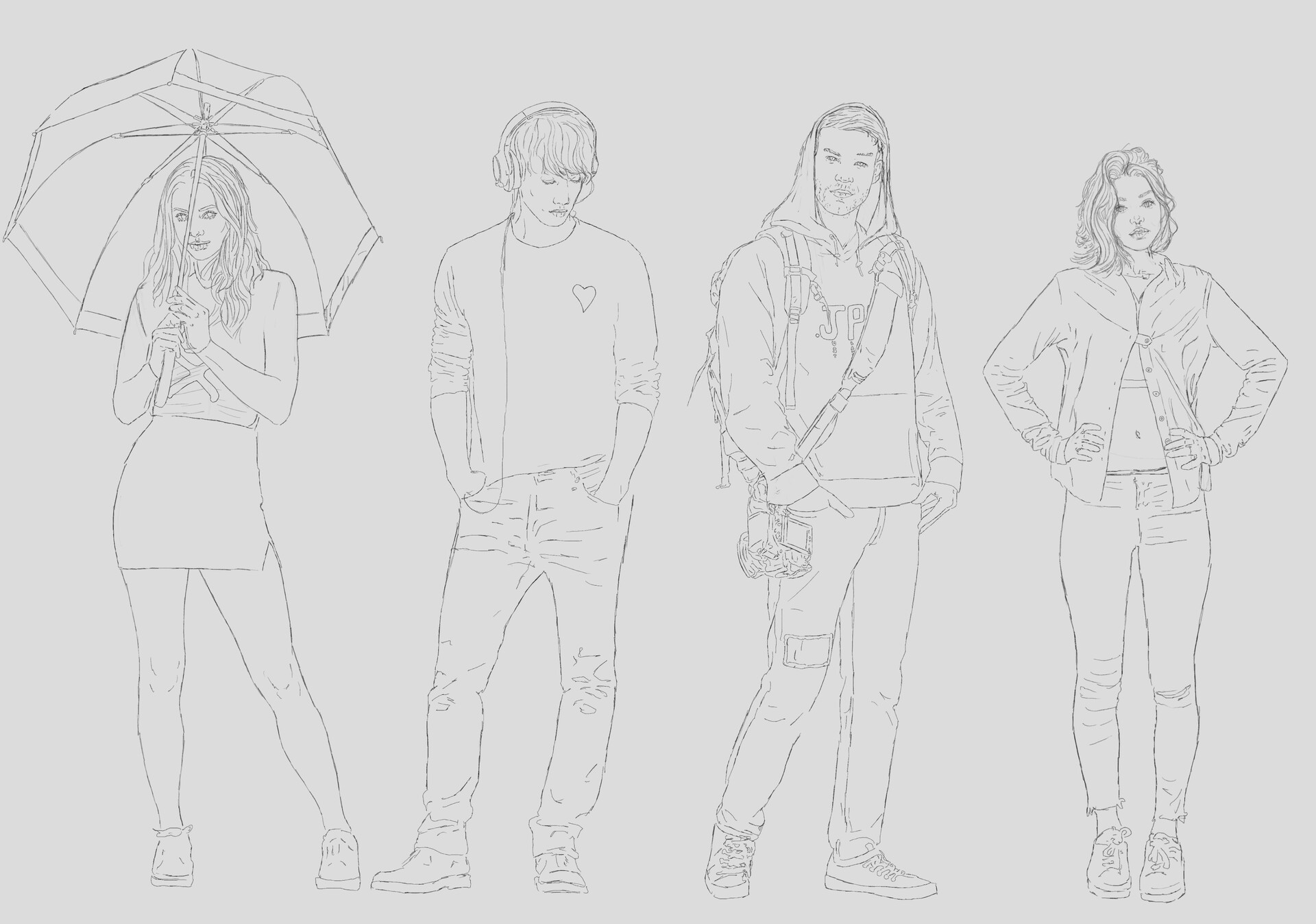 ArtStation - Character Linework Commission