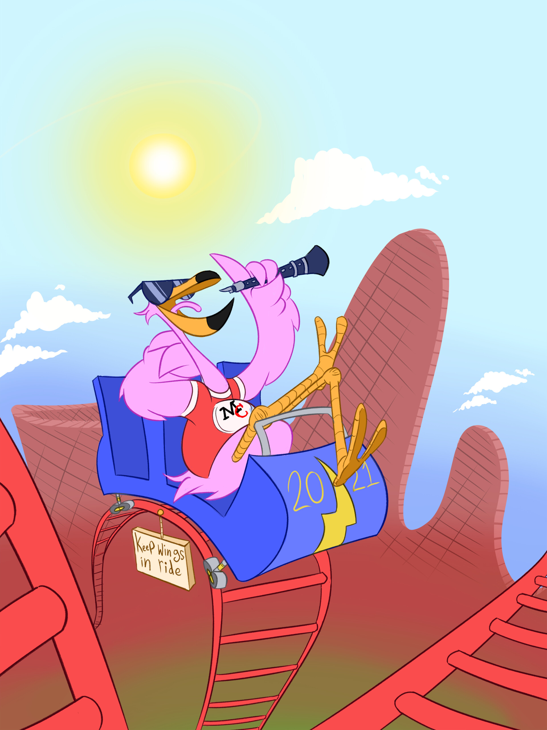 ArtStation - Flamingo Commission