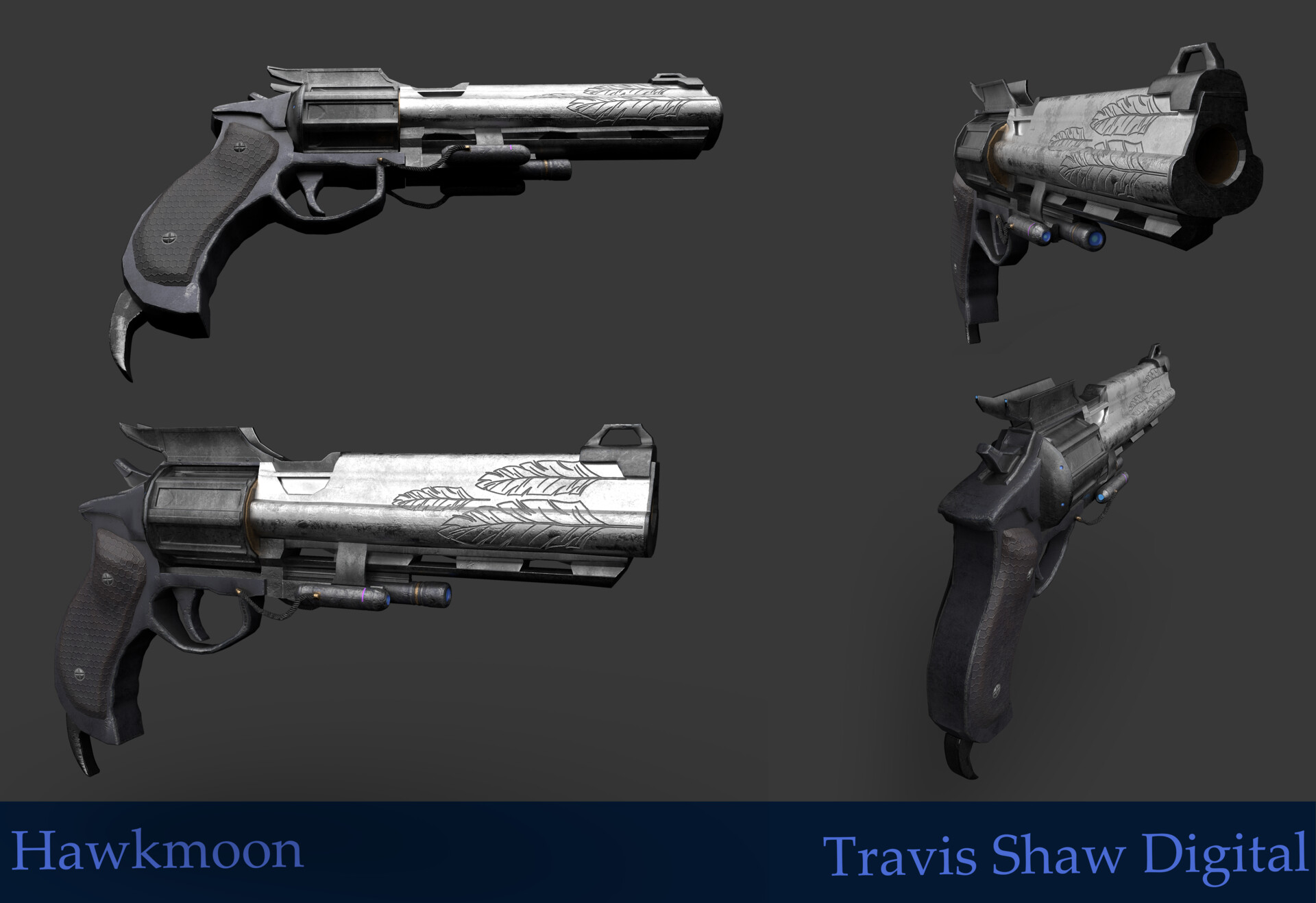 ArtStation - Hawk moon Destiny 2 hand cannon (Fan art)