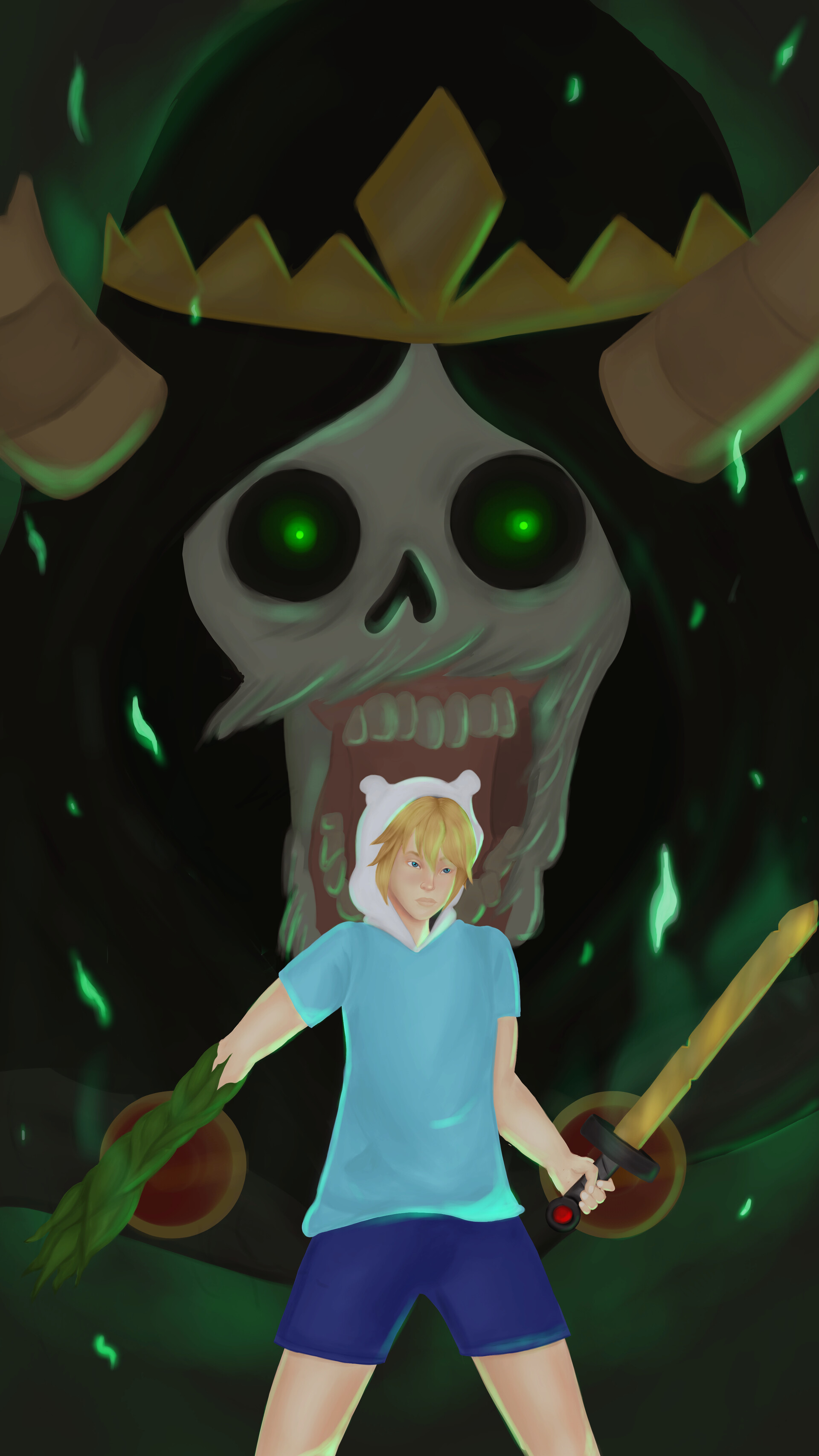 ArtStation - Finn and Lich - Adventure Time