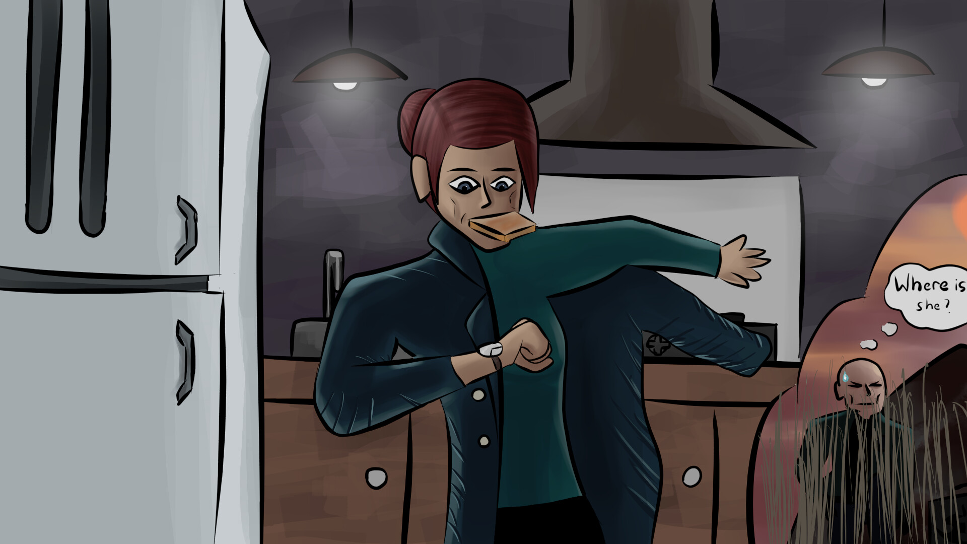 ArtStation - Late For Work🕒(Hitman Fanart)