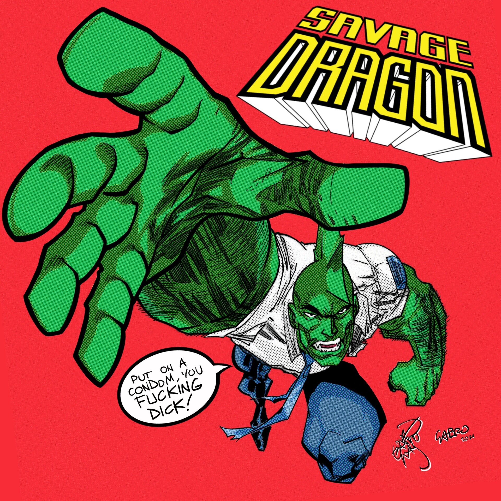 ArtStation - Savage Dragon (by Erik Larsen)