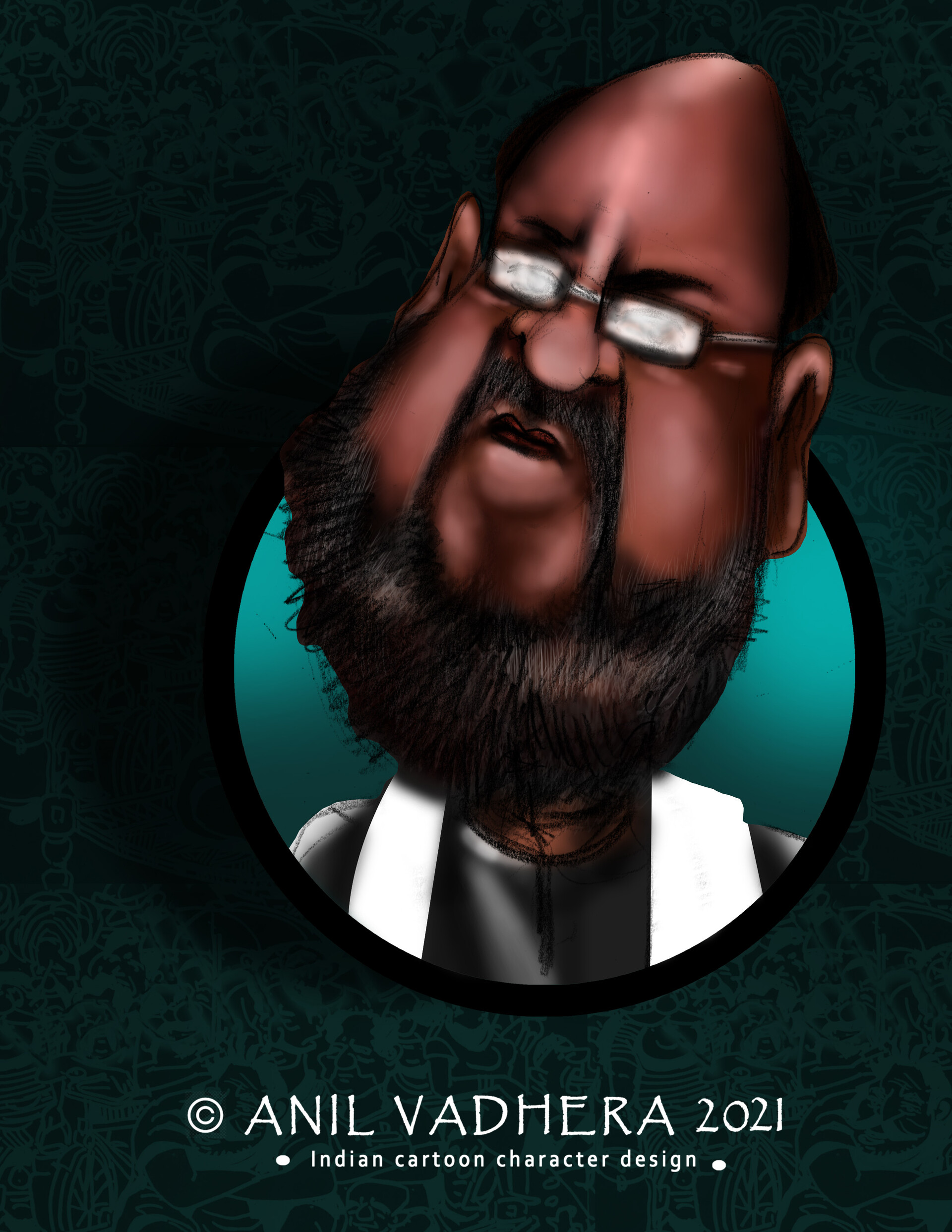 ArtStation - Indian Common Man Cartoon Character