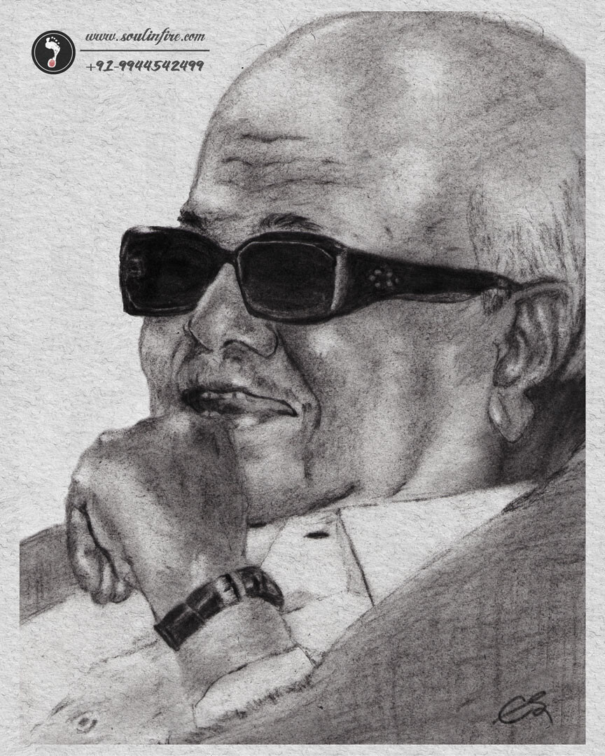 soulinfire - Portrait of Kalaignar