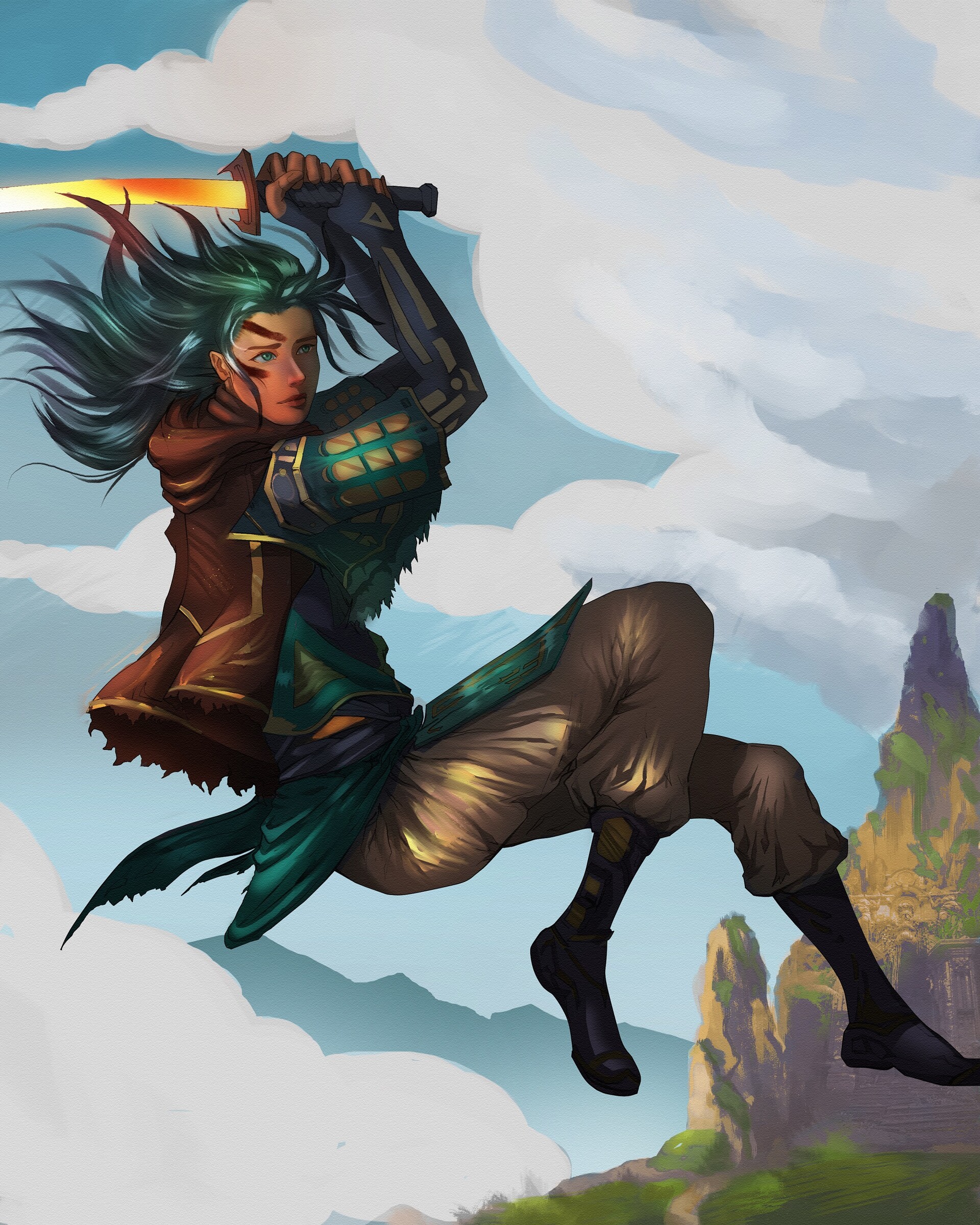 ArtStation - Sword girl