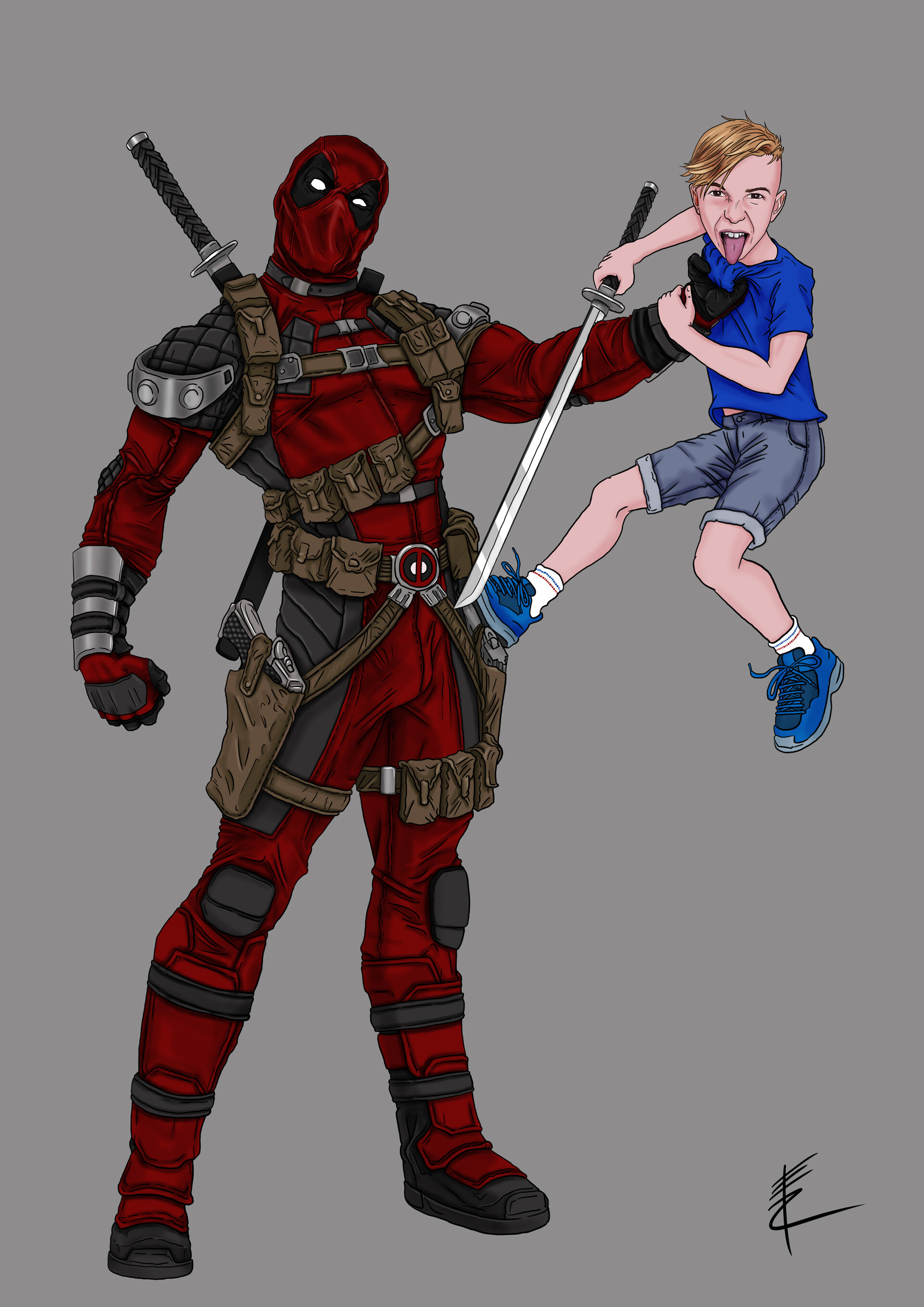 ArtStation - Boy meets Deadpool