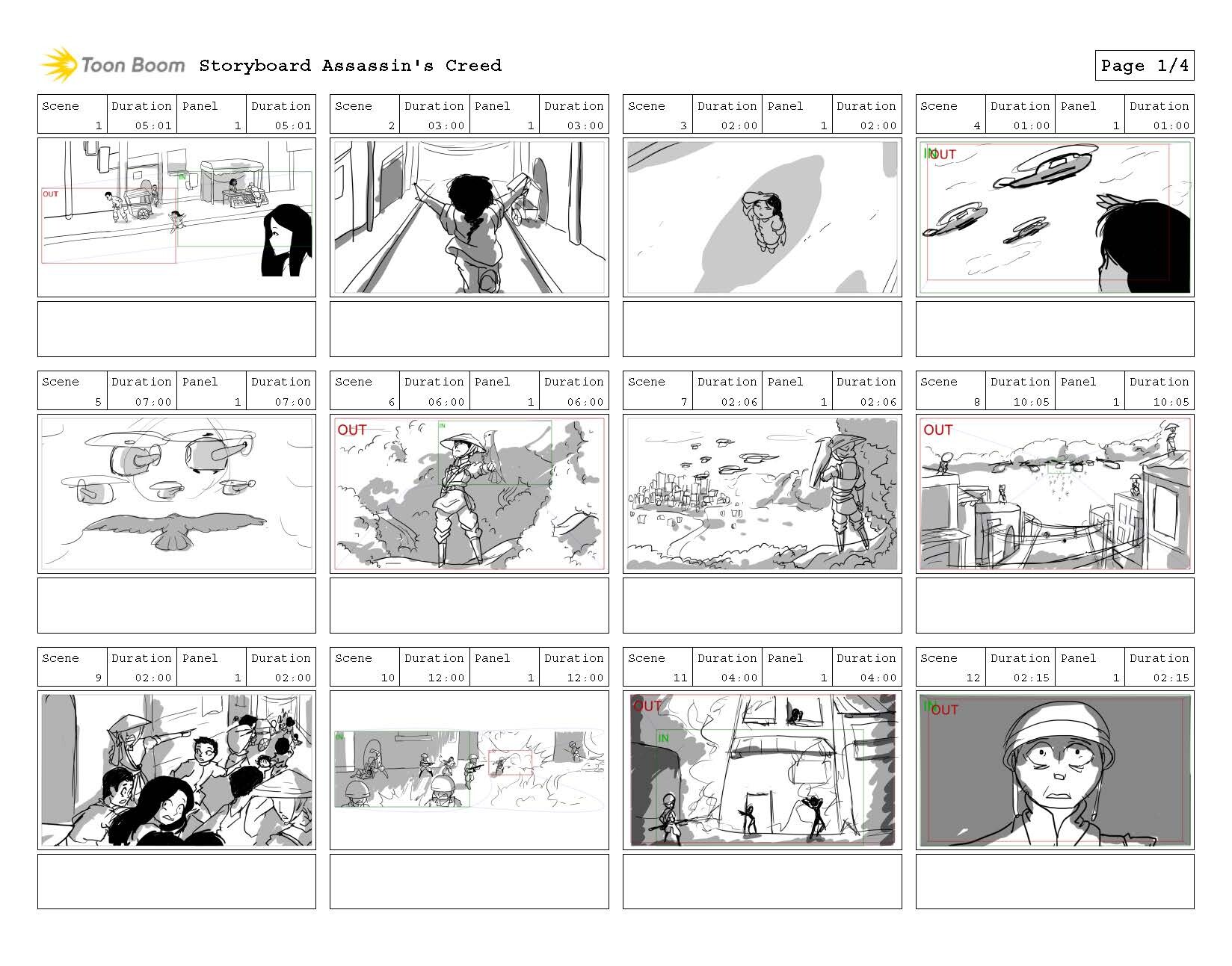 ArtStation - Assassin's Creed Ignition Storyboard and Animatic