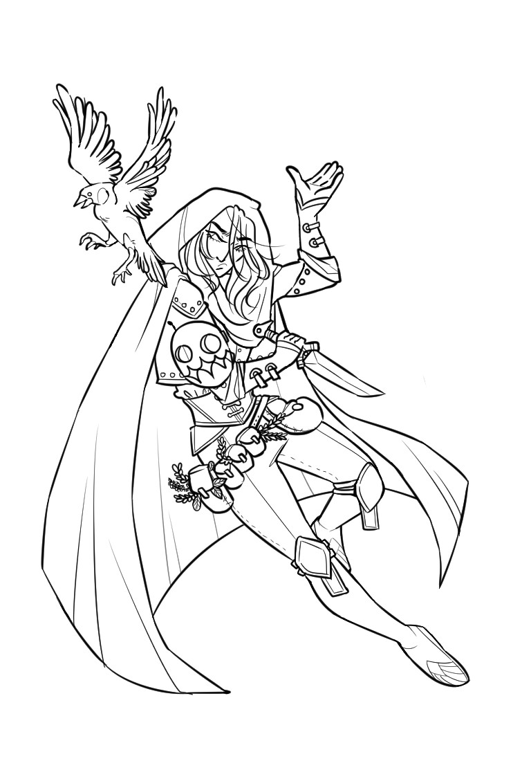 dnd rogue coloring pages