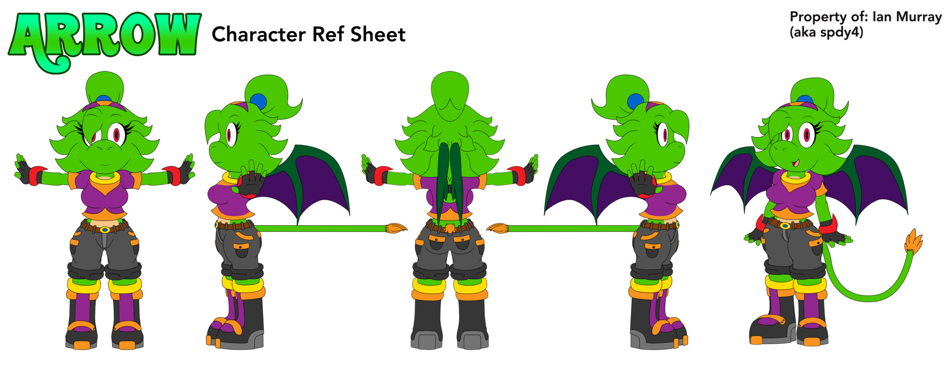 ArtStation - Arrow the Dragon -Turnaround Reference-