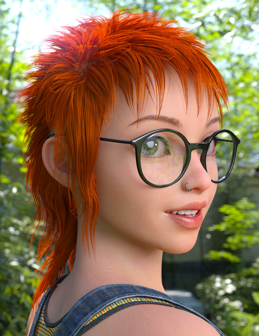 ArtStation - dForce Mod Punk Hair for Genesis 8 Females (Daz3D)